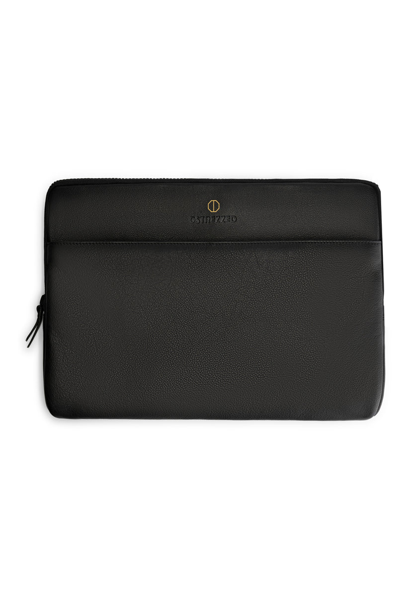 Pebbled Leather Laptop Sleeve: Black – Cutler & Co