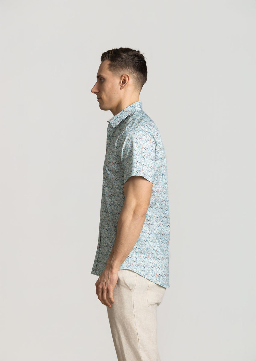Brody Short Sleeve Shirt: Surf – Cutler & Co