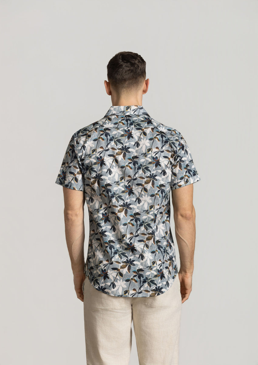 Brody Short Sleeve Shirt: Sea – Cutler & Co