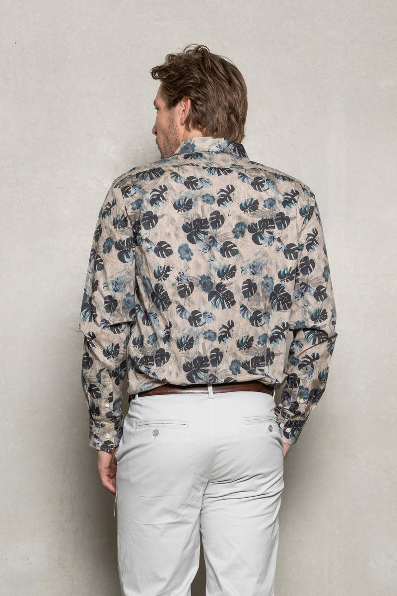 Nigel Floral Print Shirt: Sage (last few) – Cutler & Co